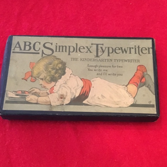 Other | Vintage Abc Simplex Typewriter In Original Box | Poshmark